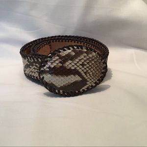 Vintage | Accessories | Vintage Python Handcrafted Belt | Poshmark